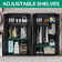 Latitude Run® 36 Inch Wide Metal Wardrobe Cabinets Storage Cabinets ...