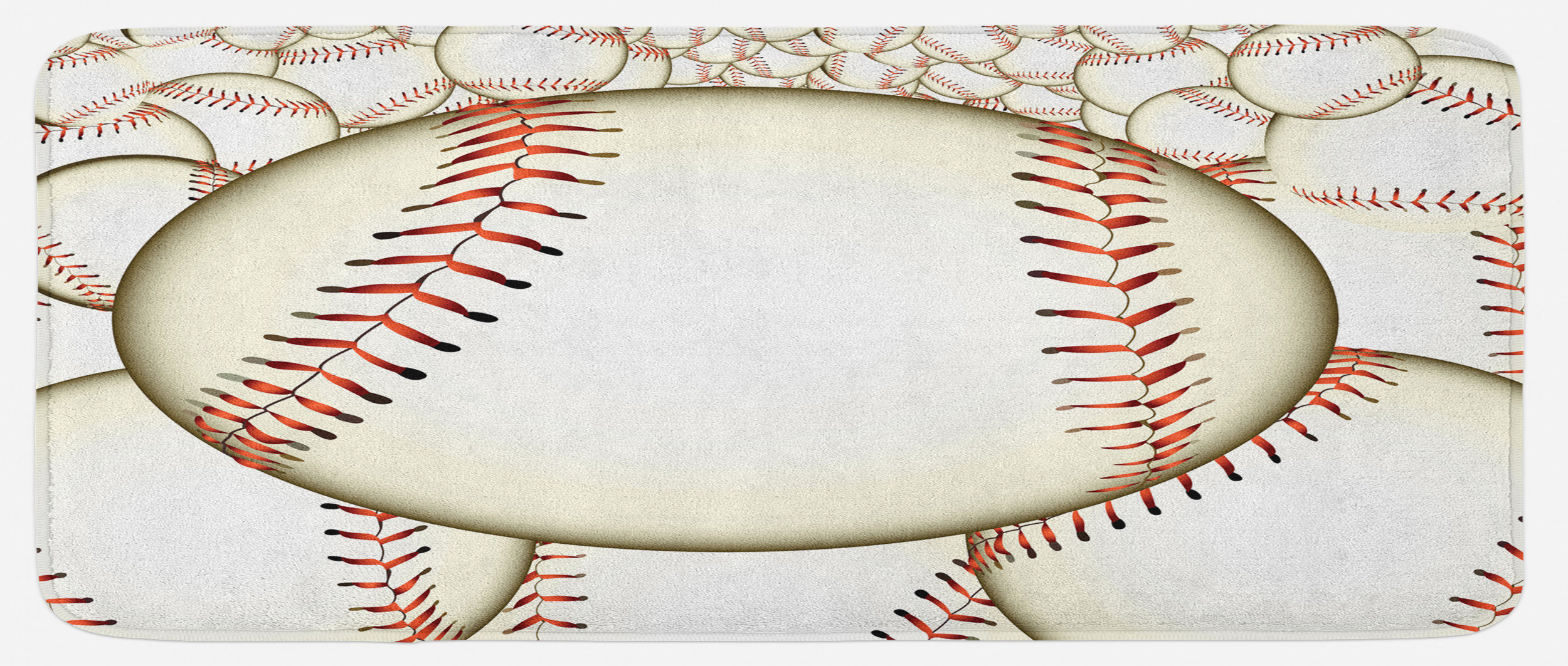 East Urban Home Baseball Kitchen Mat | Wayfair