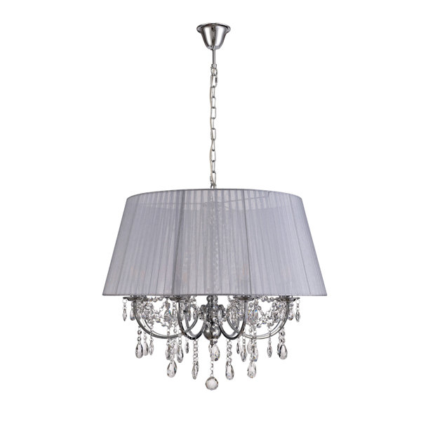 Mercer41 Olvera 8 - Light Polished Chrome/Crystal Pendant | Wayfair.co.uk