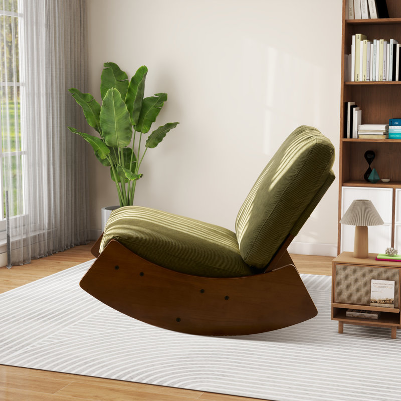 Ivy Bronx Laytan Solid Wood Rocking Chair & Reviews | Wayfair