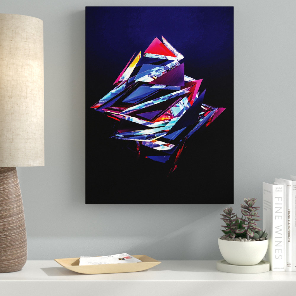 Wrought Studio™ 'Abstract Geometry' Graphic Art Print On Wrapped Canvas ...