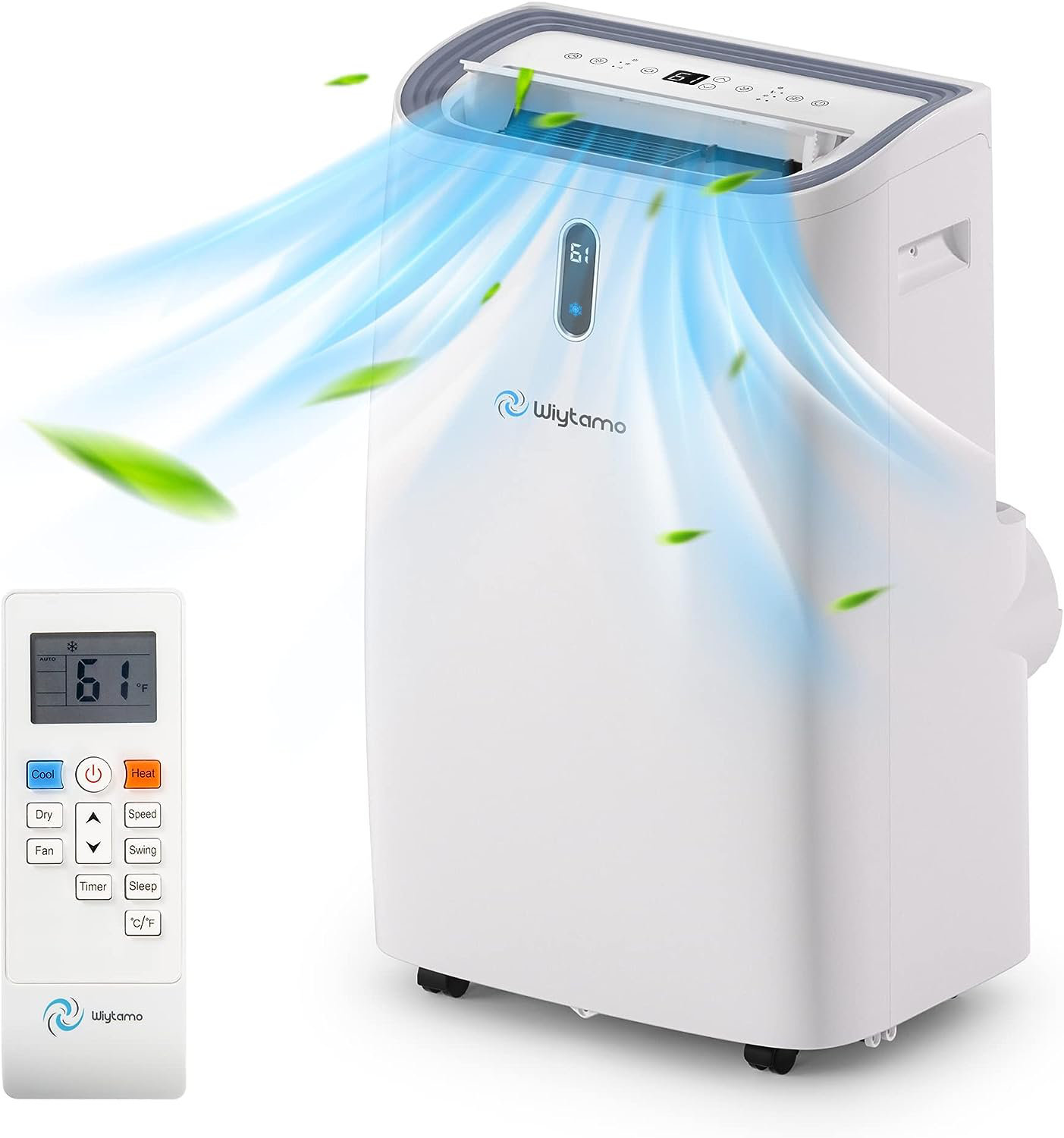 Waveflower 14000 BTU Portable Air Conditioner with Heater and Remote ...