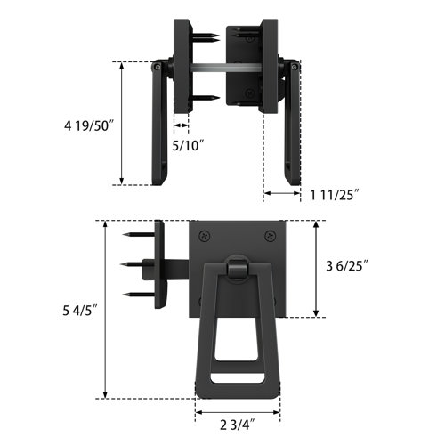JUBEST Self Locking Gate Latch, Heavy Duty Double Side Gate Latches ...