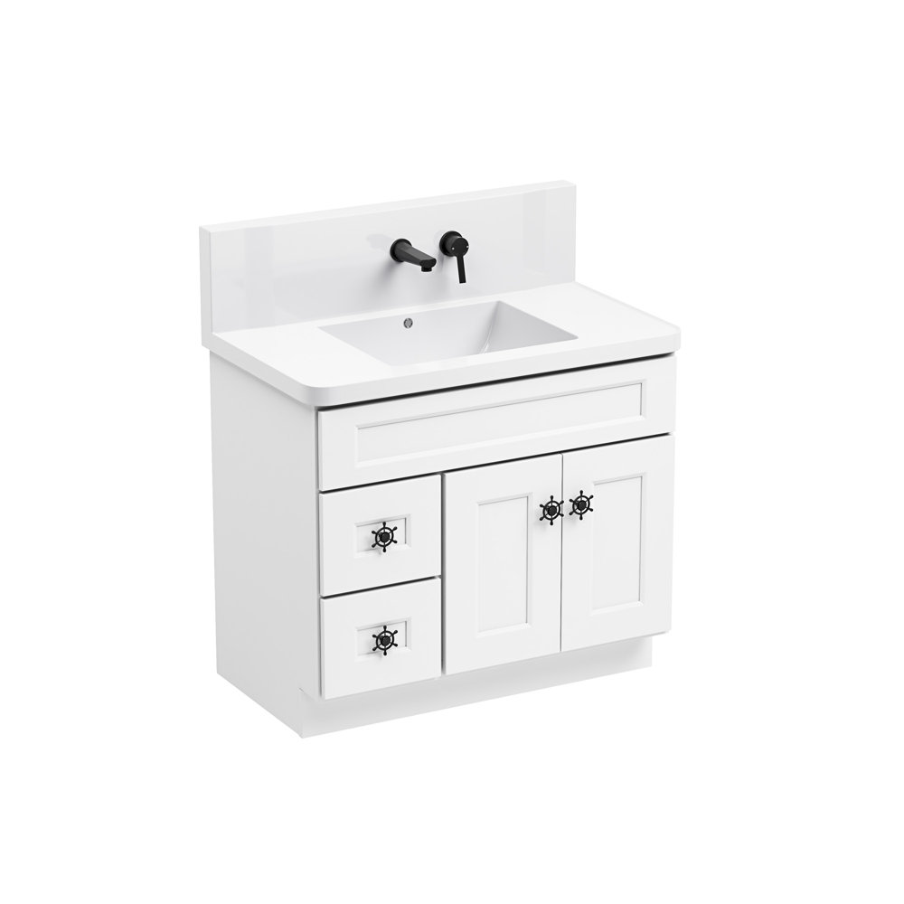 Creationstry Modern Single Bathroom Vanity without Top，No Included Sink ...