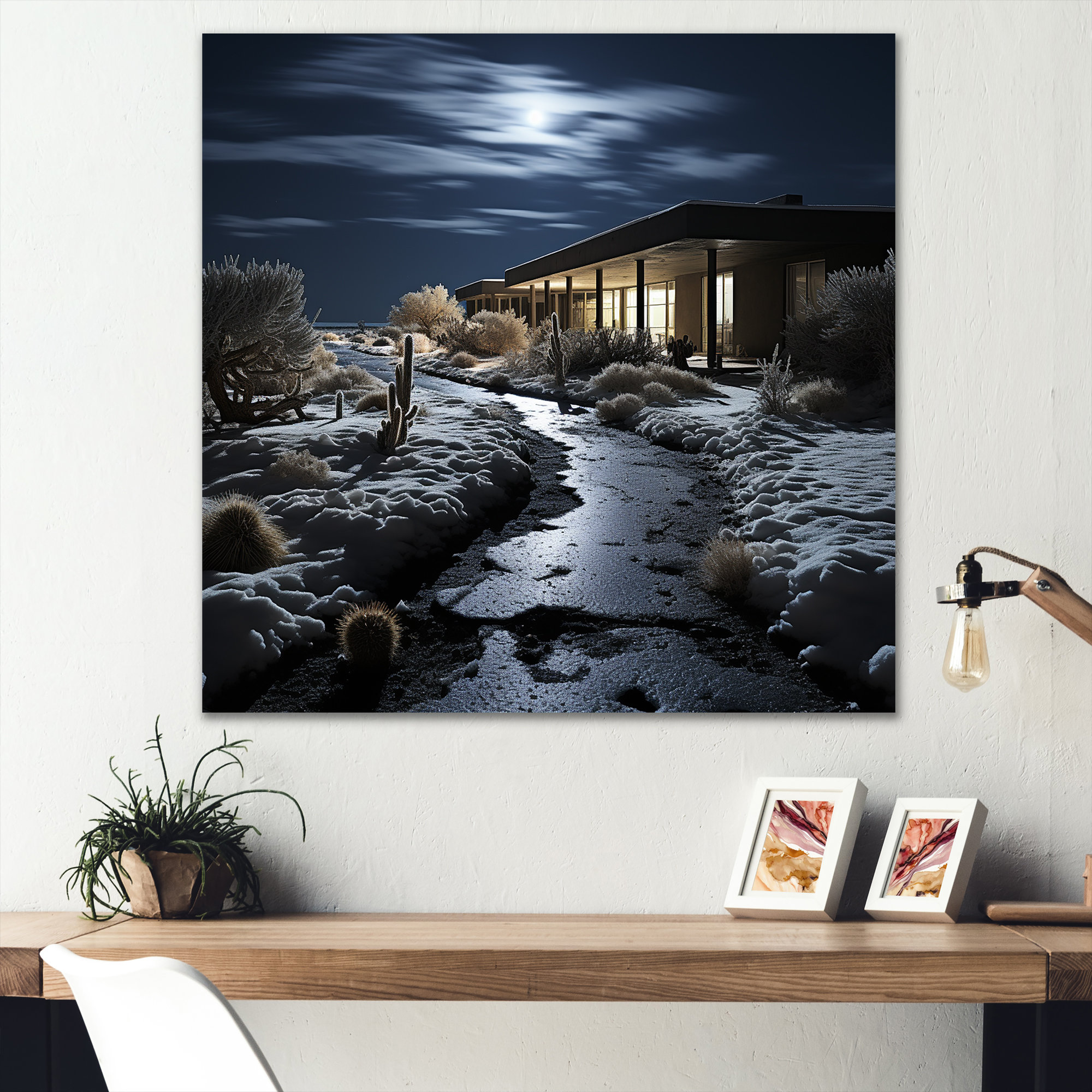 Winston Porter Snowy Winter Hotels Lodges - Buildings & Cityscapes Wall ...