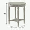 Ophelia & Co. Antique Slate End Table With Bottom Shelf | Wayfair