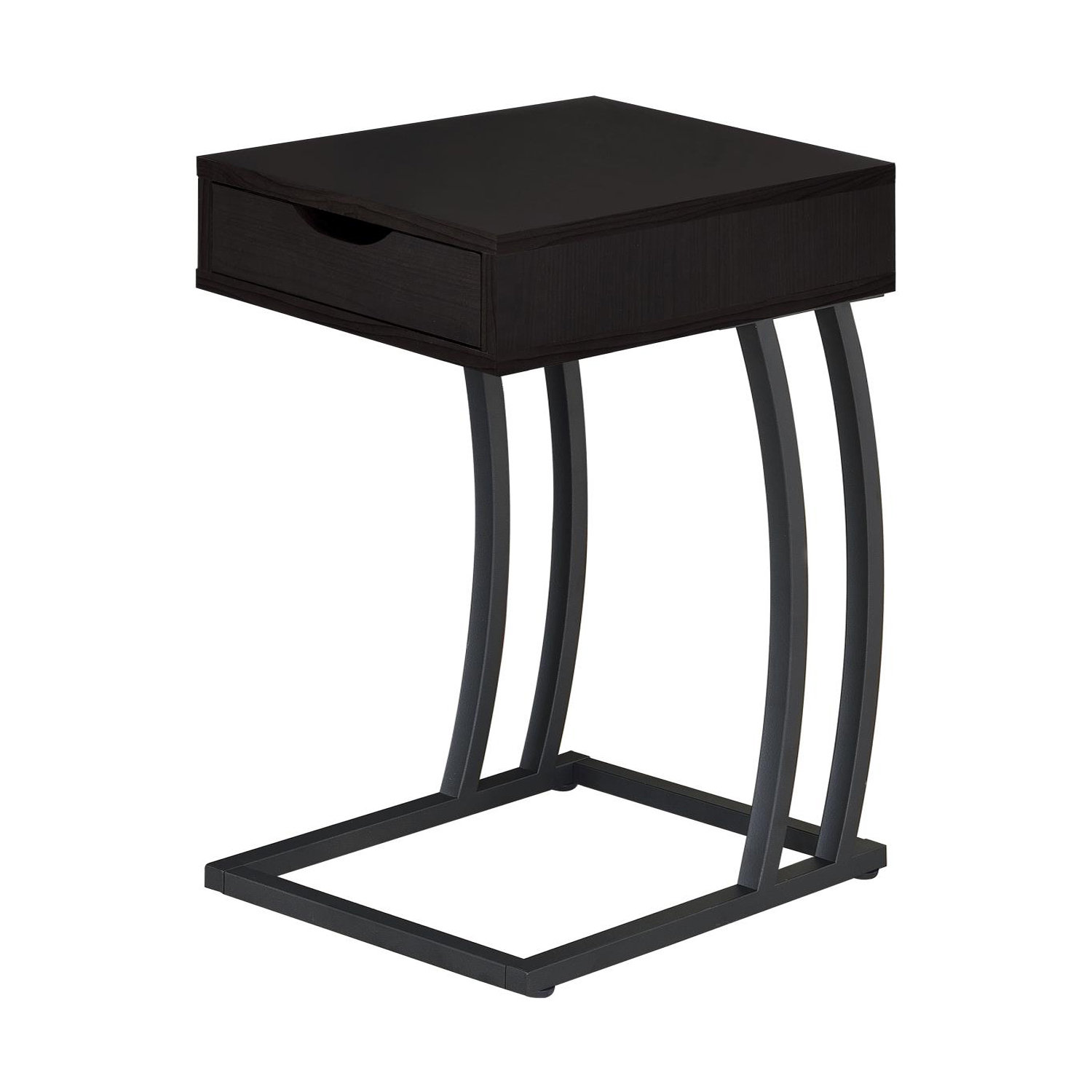 17 Stories Lunardi C - Shaped End Table with Built-In Outlets | Wayfair