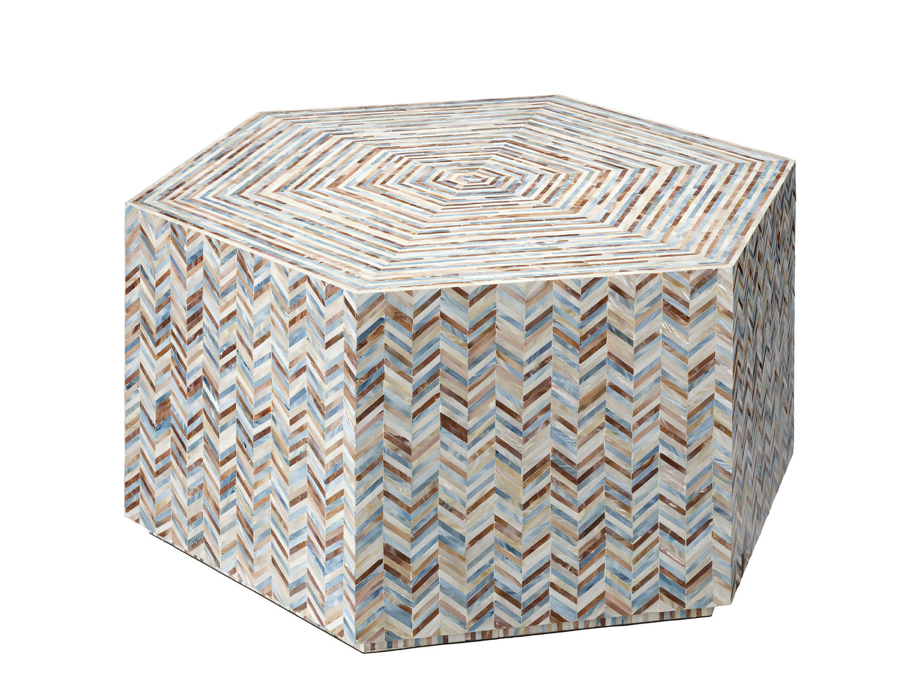 Jamie Young Company Hepburn Mother of Pearl Hexagon Coffee Table | Wayfair