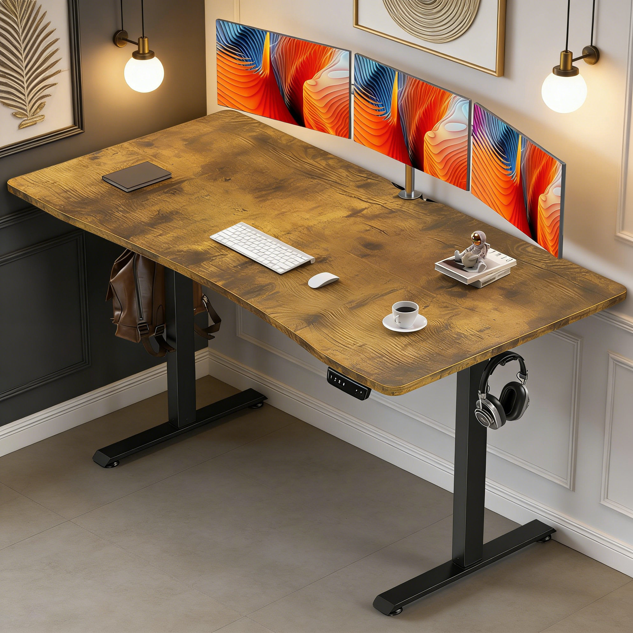 17 Stories Electric Standing Desk, Sit To Stand Up Desk For Home Office ...
