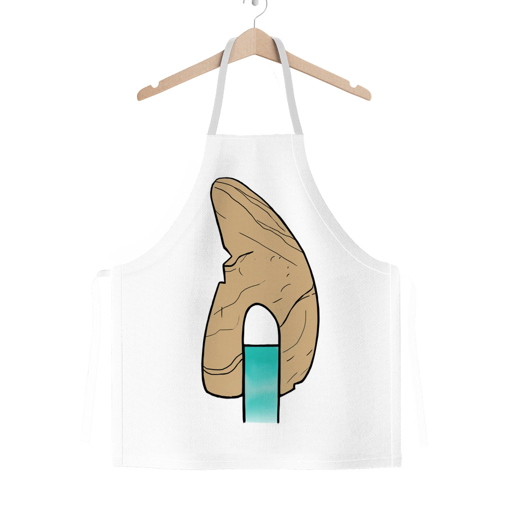 East Urban Home Yellow Rock With Water Classic Sublimation Adult Apron ...
