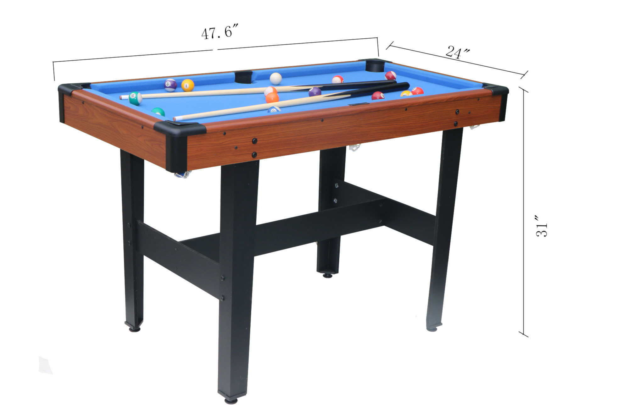HLILish 48? 3-In-1 Multi Game Table - Combo Game Table Set - Billiards ...