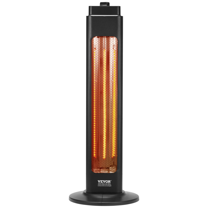 VEVOR Infrared Heater, 1500W Oscillation Electric Space Heater ...