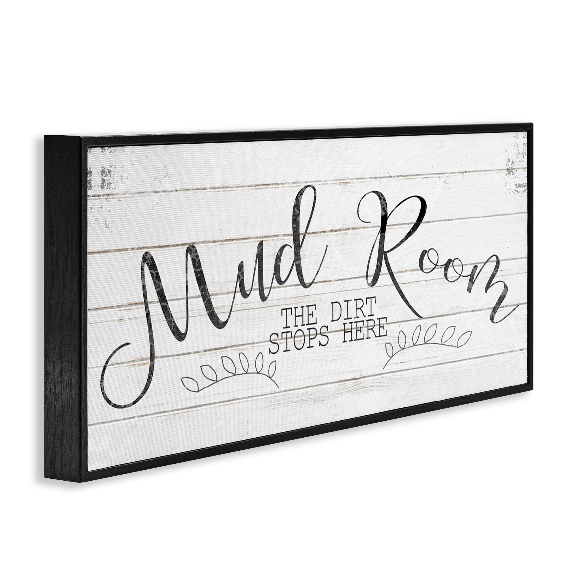 Stupell Industries Mud Room Dirt Stops Here Giclee Art by Kimberly ...