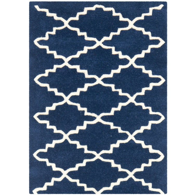 Winston Porter Carolene Hand Tufted Wool Geometric Rug & Reviews | Wayfair