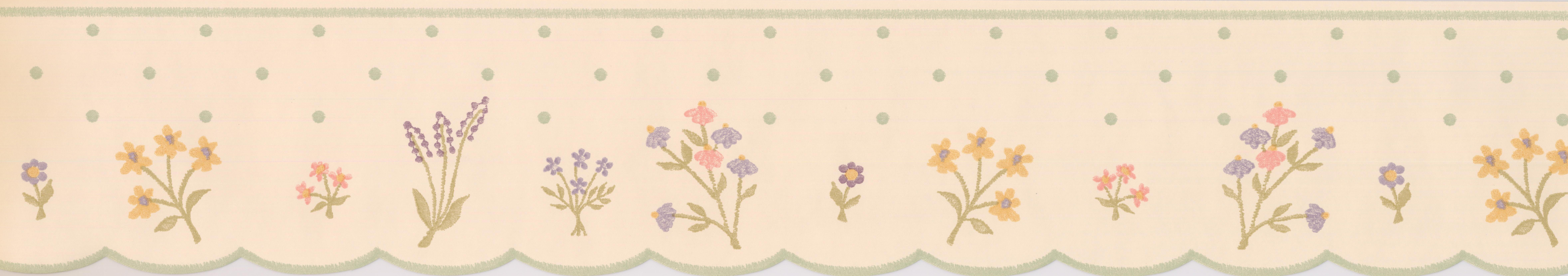 Fleur De Lis Living Jessa Floral Border | Wayfair