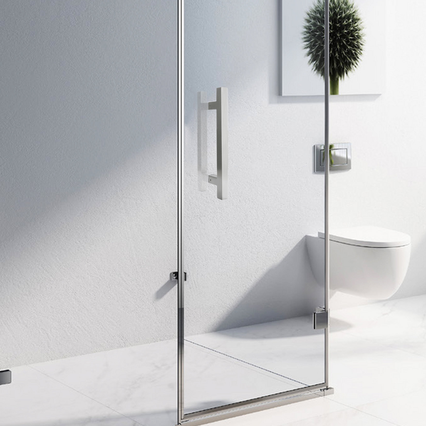 CKB 8“ Glass shower Door pull bathroom Handle stainless steel door ...