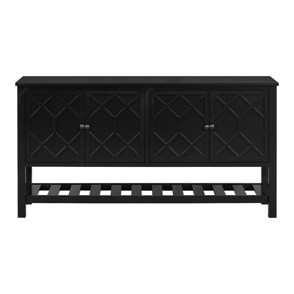 Ebern Designs Elegant Entryway Table With Polygonal Door Design ...