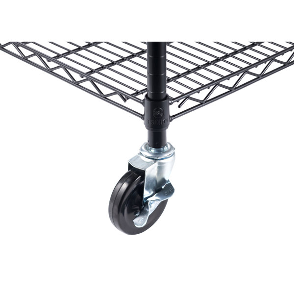 TRINITY Black 5-Tier Outdoor NSF Steel Garage Storage Shelving Unit w ...