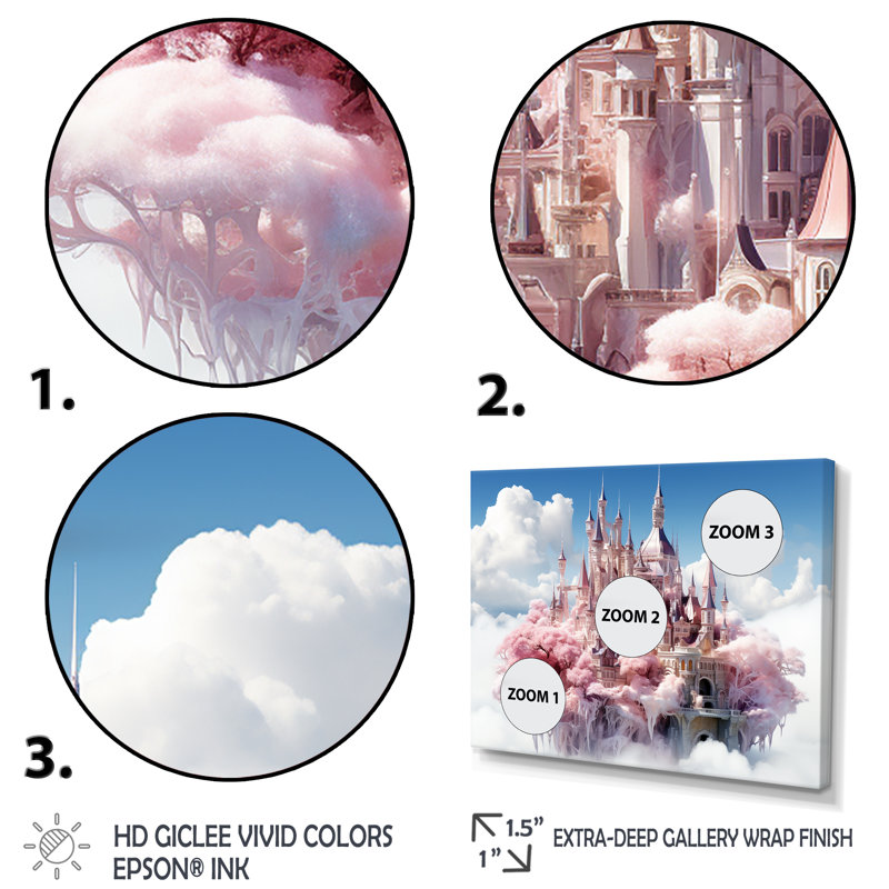 Lark Manor™ Fantasy Castle Floating Islands - Fantasy Multipanel Wall ...