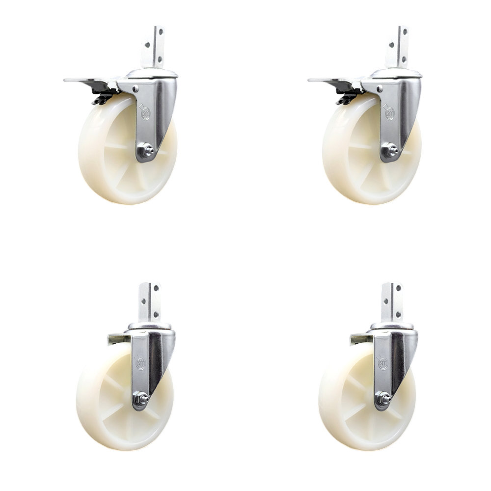 Service Caster Nylon Swivel Square Stem Caster | Wayfair