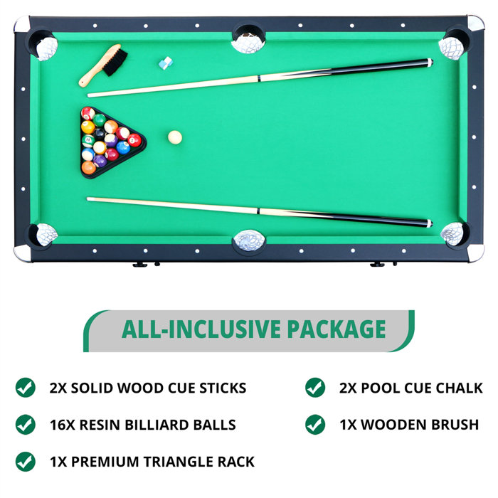 RACK Pool Tables Rack Drogon 5.5-Foot Folding Billiard/Pool Table | Wayfair