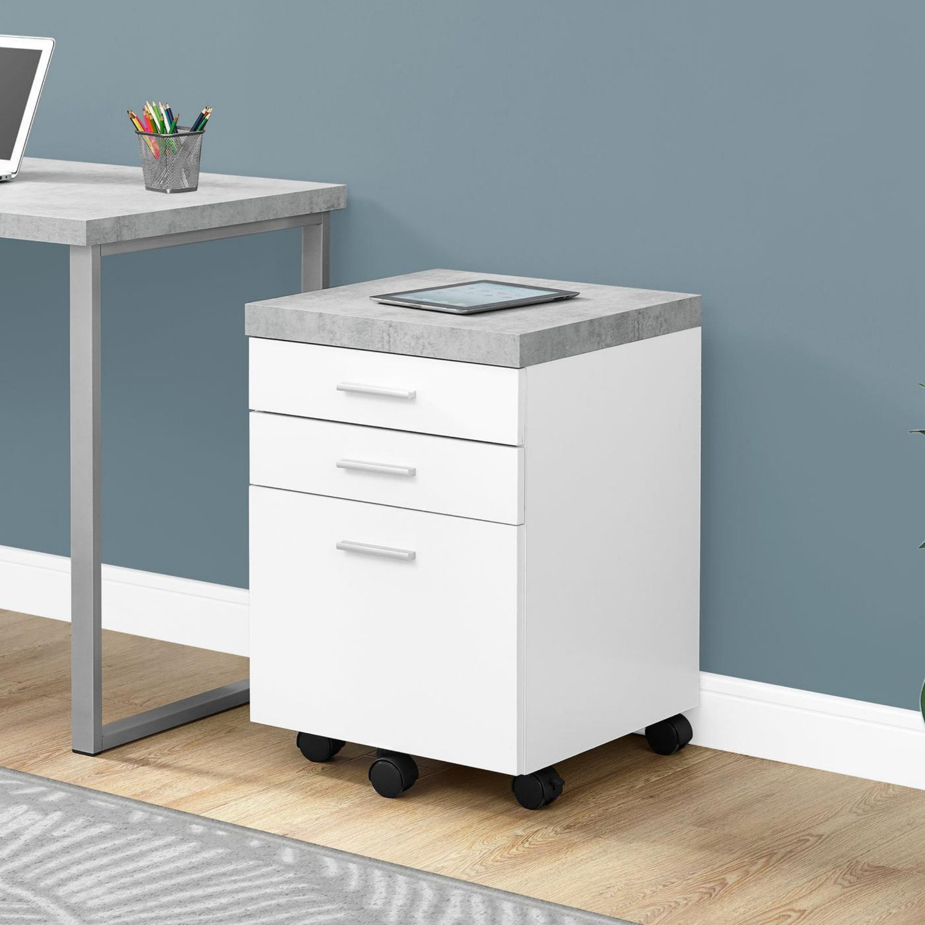 Latitude Run® File Cabinet, Rolling Mobile, Storage Drawers, Printer ...