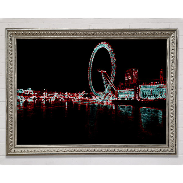 Bright Star London Thames London Eye - Single Picture Frame Art Prints ...