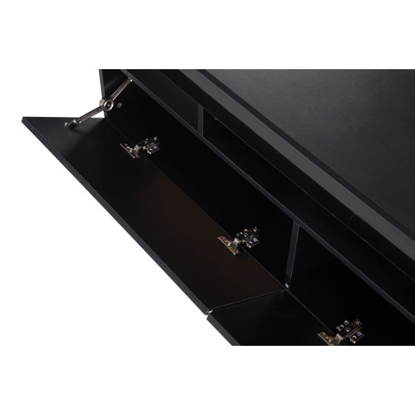 Orren Ellis 78" Germund TV Stand Cabinet with Lights for TVs up to 90 ...