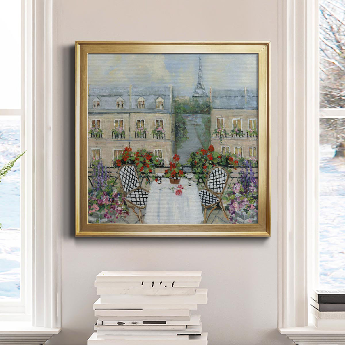 Ophelia & Co. Paris Veranda - Picture Frame Painting on Canvas | Wayfair