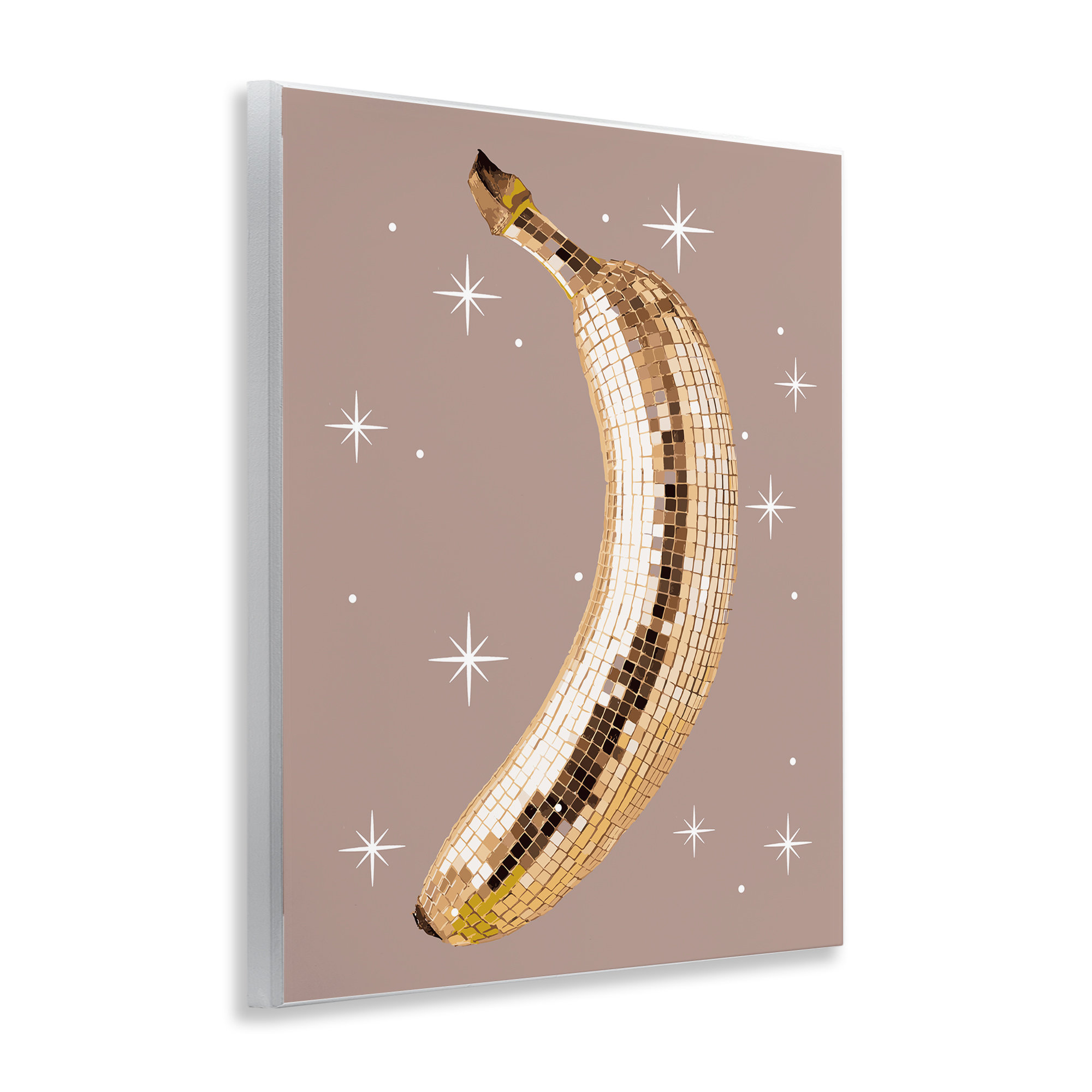 Mercer41 Luminous Glam Banana Wall Plaque, design by Lil' Rue | Wayfair