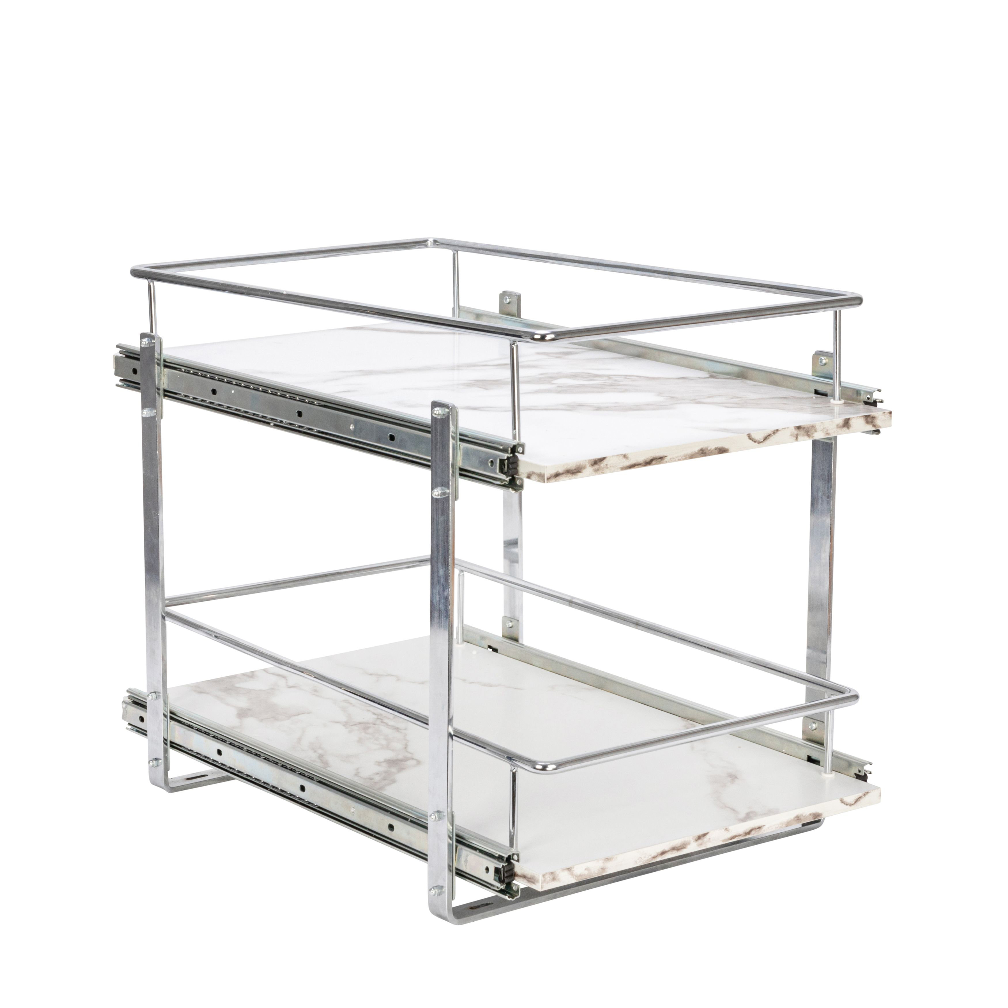 Household Essentials Glidez Chrome-Plated Steel and Faux Marble Pull ...