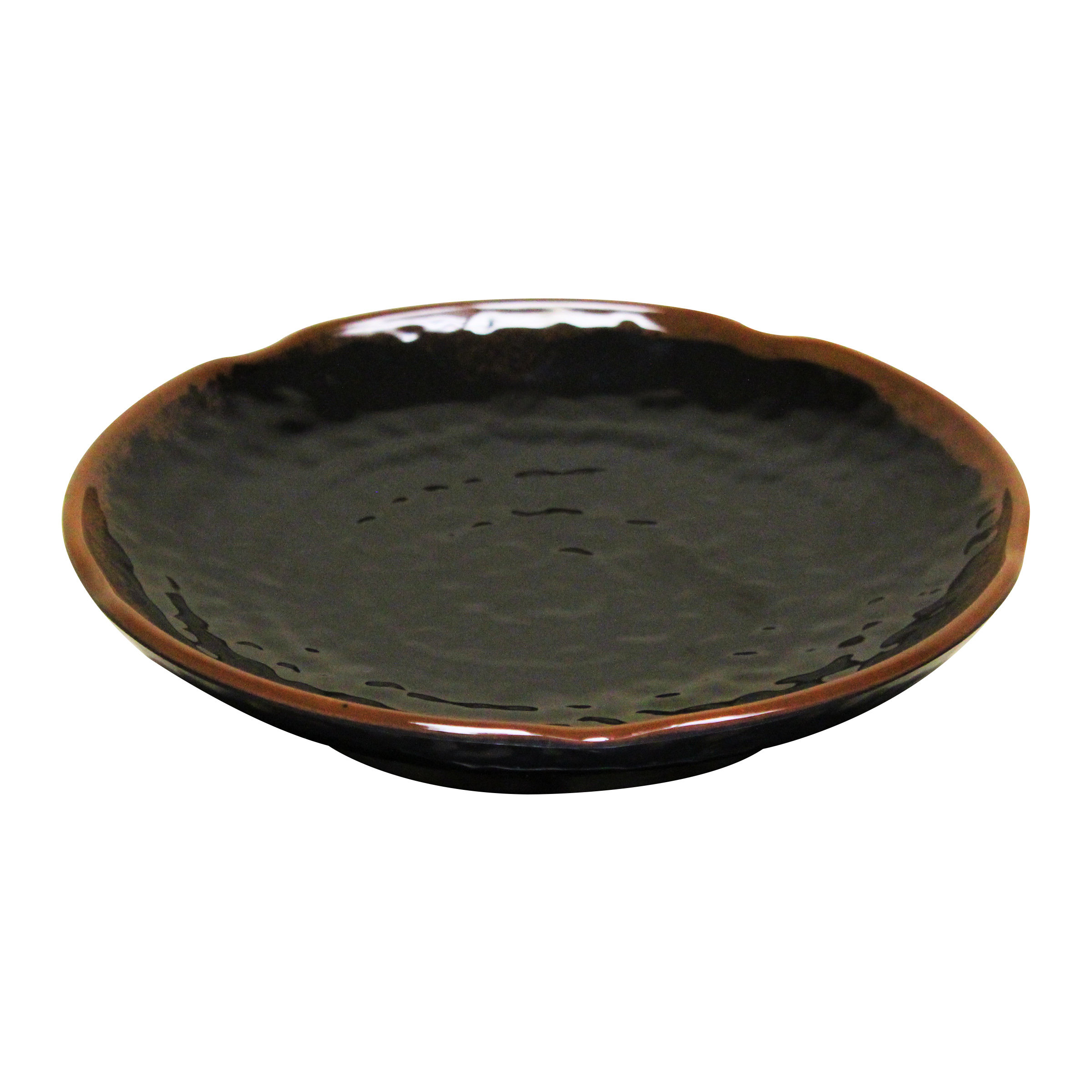 Thunder Group Inc. Tenmoku Melamine Lotus Shape 14" Charger Plate ...