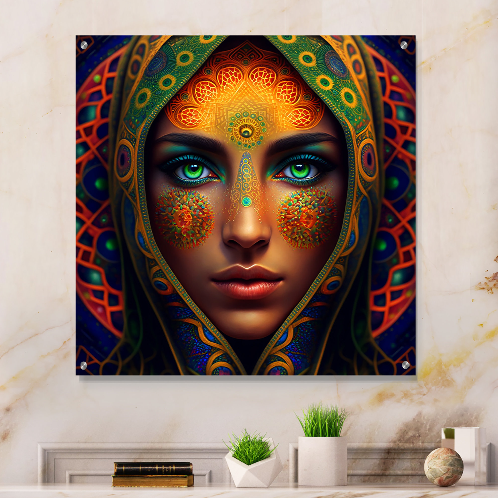 Bungalow Rose Portrait Of A Persian Beauty VI - Woman Arabic Acrylic ...