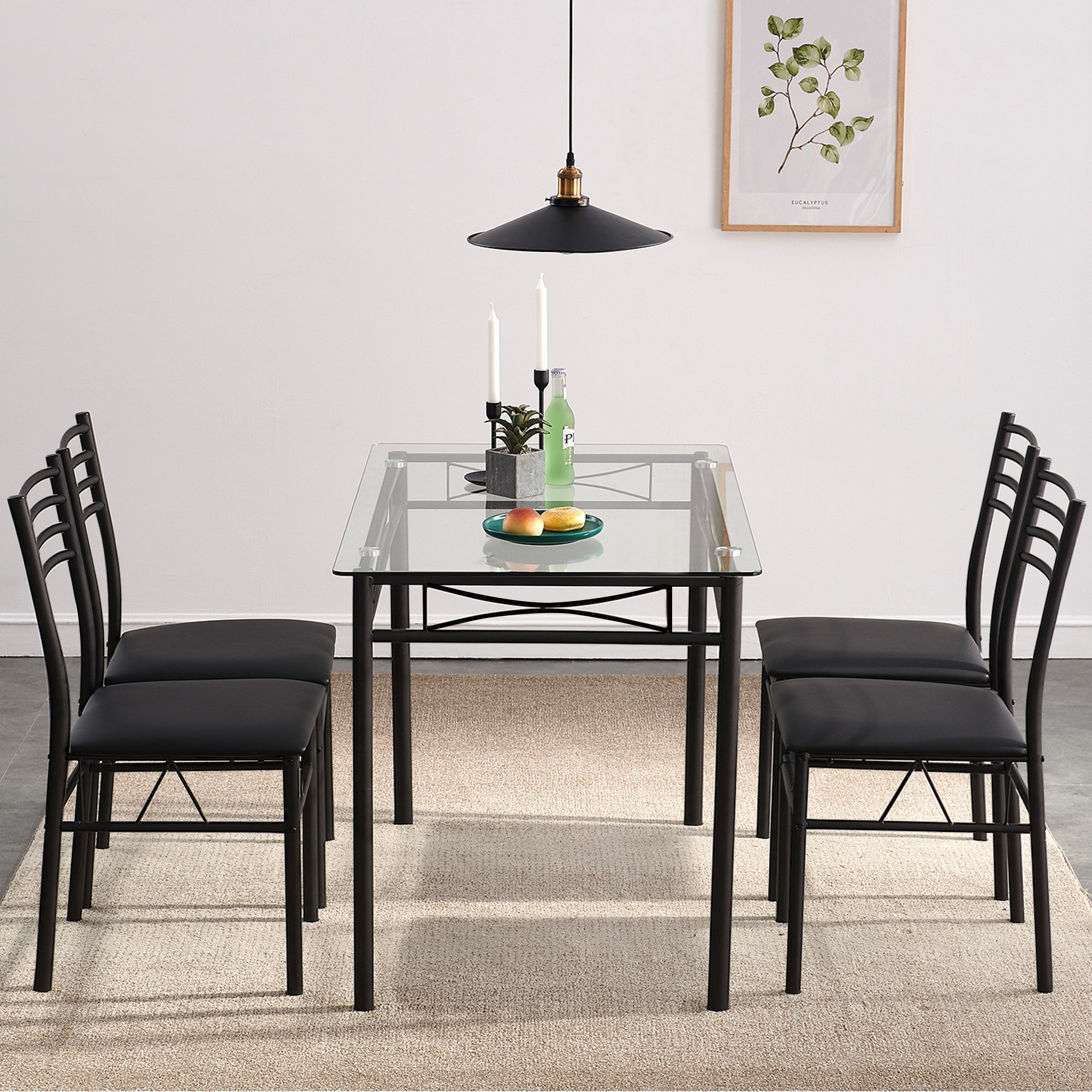 Union Rustic Izen 4 - Person Dining Set & Reviews | Wayfair