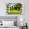 IDEA4WALL Window Scenery Beautiful Garden Backyard with Green Trees in ...