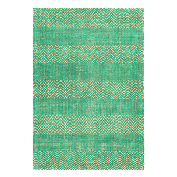 Sol 27 Outdoor Aaisha Striped Hand Woven Flatweave Green Area Rug ...