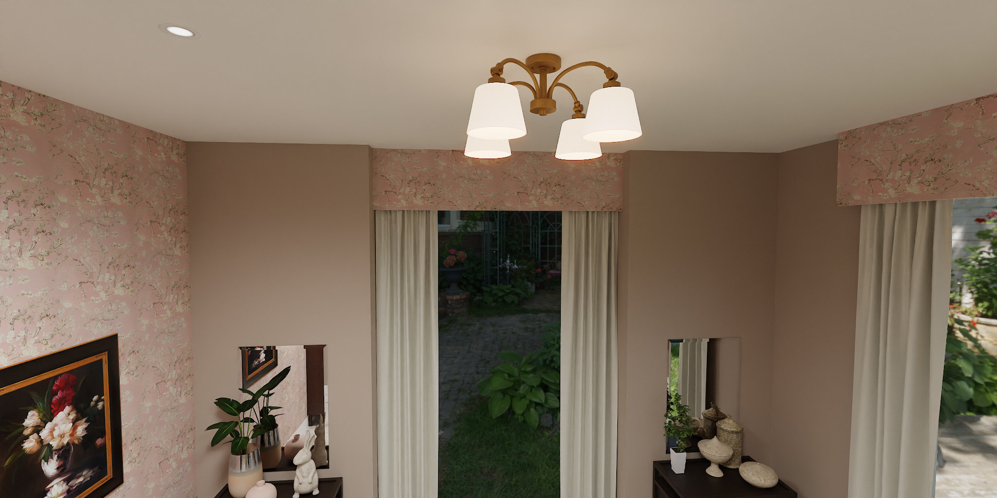 Canora Grey Shaniel Glass Semi Flush Mount | Wayfair