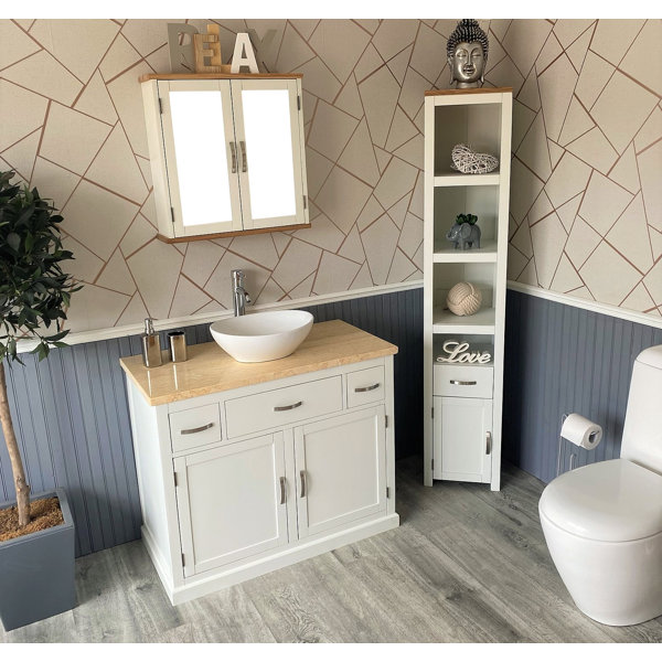 17 Stories Ambe 1000mm Free Standing Single Vanity Unit | Wayfair.co.uk