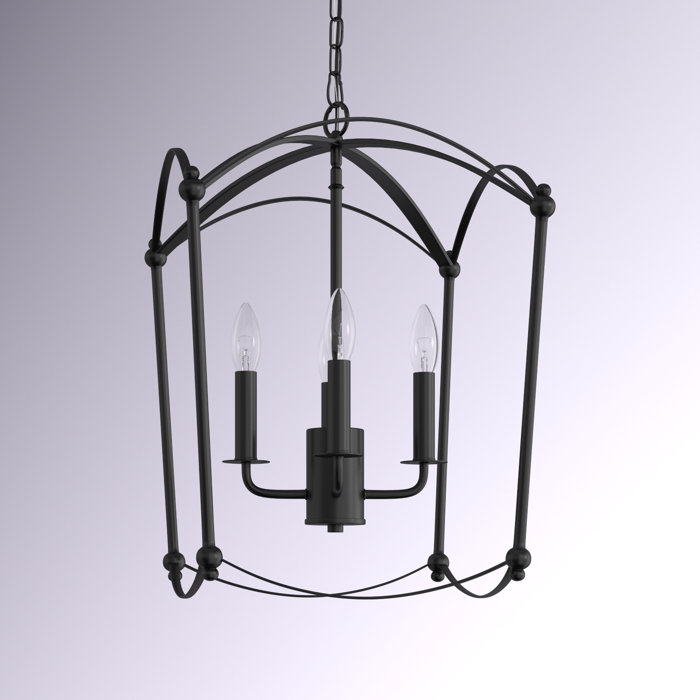 Wade Logan® Atavion 4 - Light Dimmable Square / Rectangle Chandelier ...
