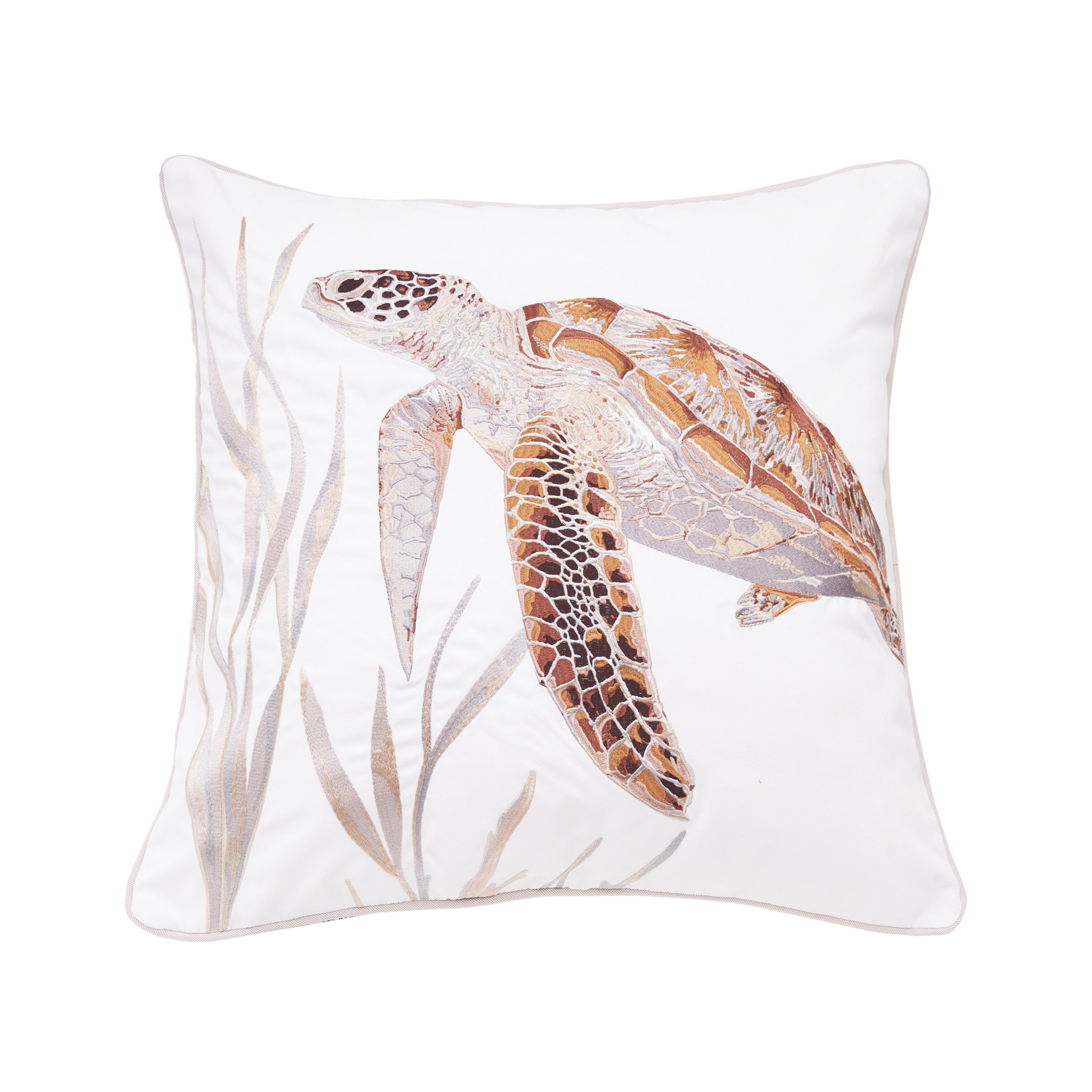Rightside Design Sea Turtle Neutrals Pillow | Wayfair