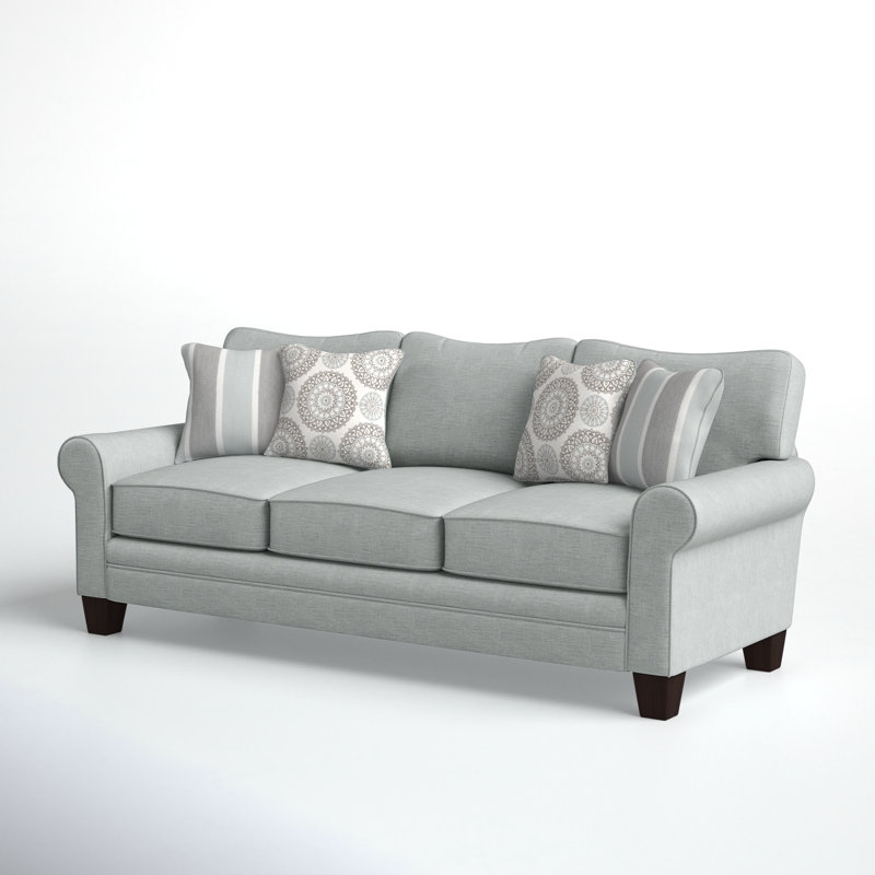 Sand & Stable Aurora 88" Rolled Arm Sofa with Reversible Cushions ...