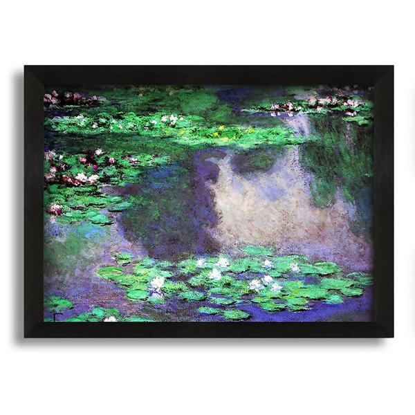 ClassicLiving Monet Sea Roses Water Landscape Framed Print - Single ...
