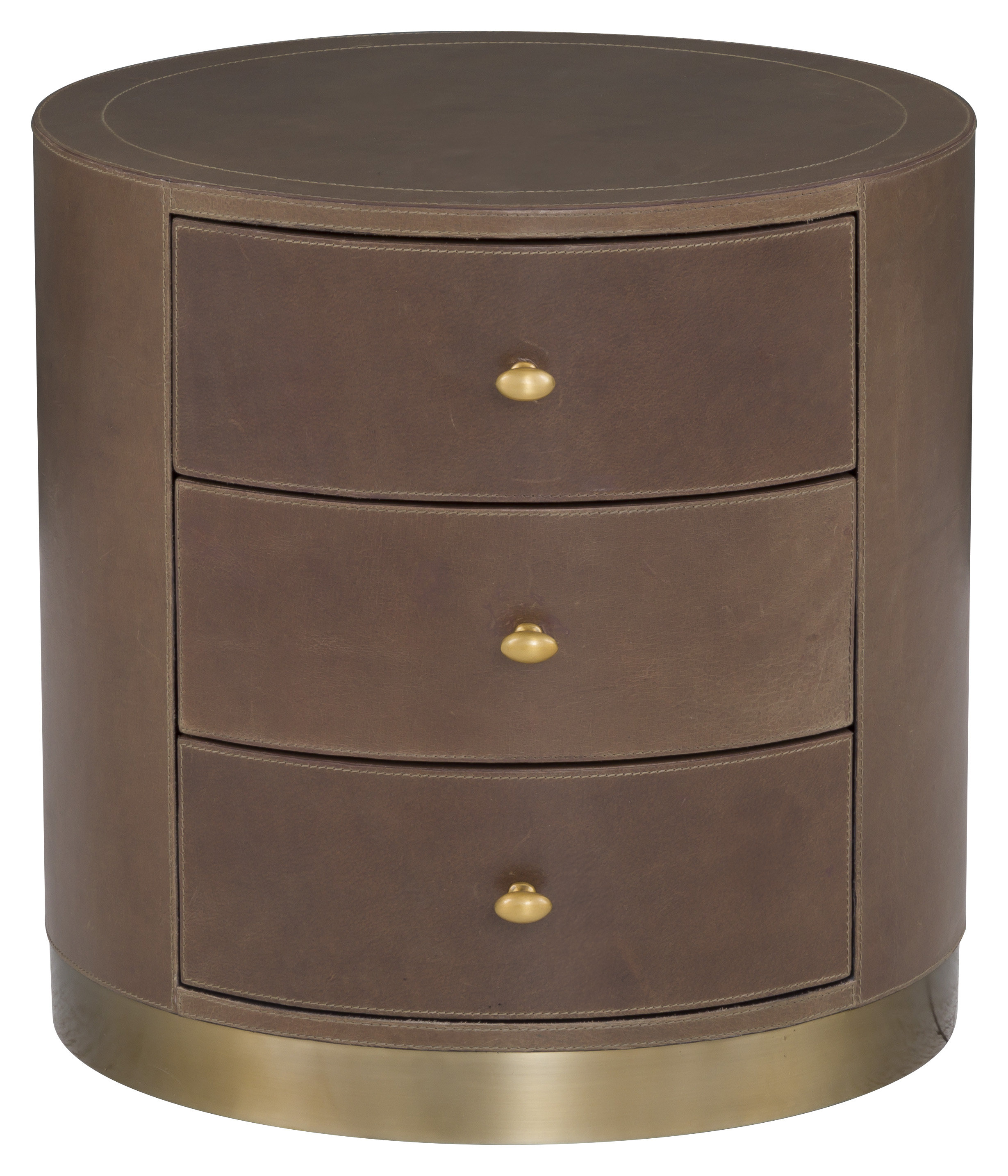 Fairfield Chair Three Drawer Round End Table | Perigold