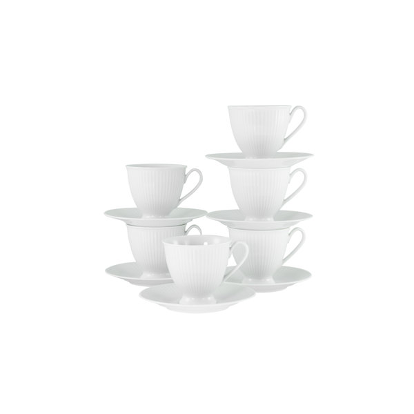 Creatable Valencia, 12-piece porcelain dinnerware set for 6 people ...