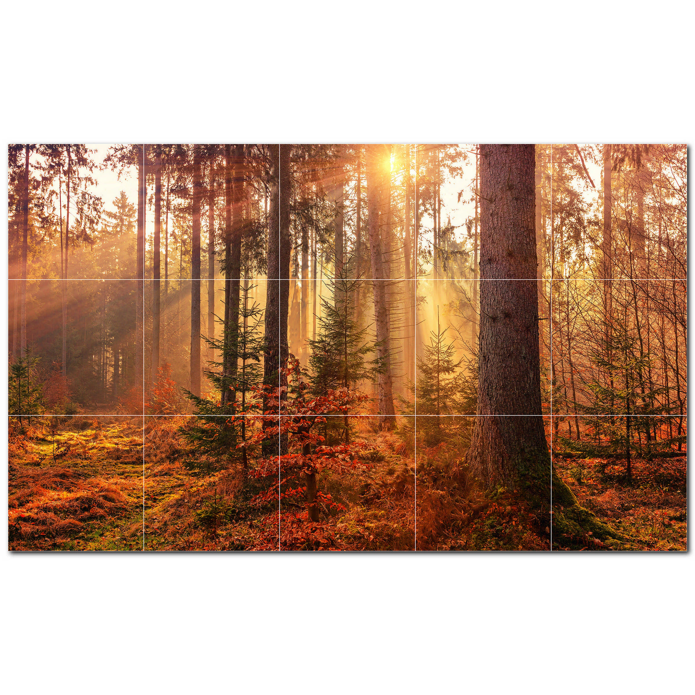 Picture-Tiles.com 30" x 18" Ceramic Autumn Photo Decorative Mural Tile ...