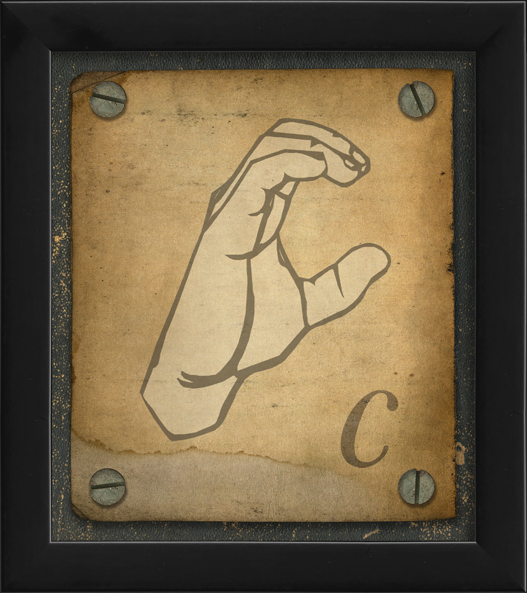 The Artwork Factory Sign C Framed Graphic Art | Wayfair