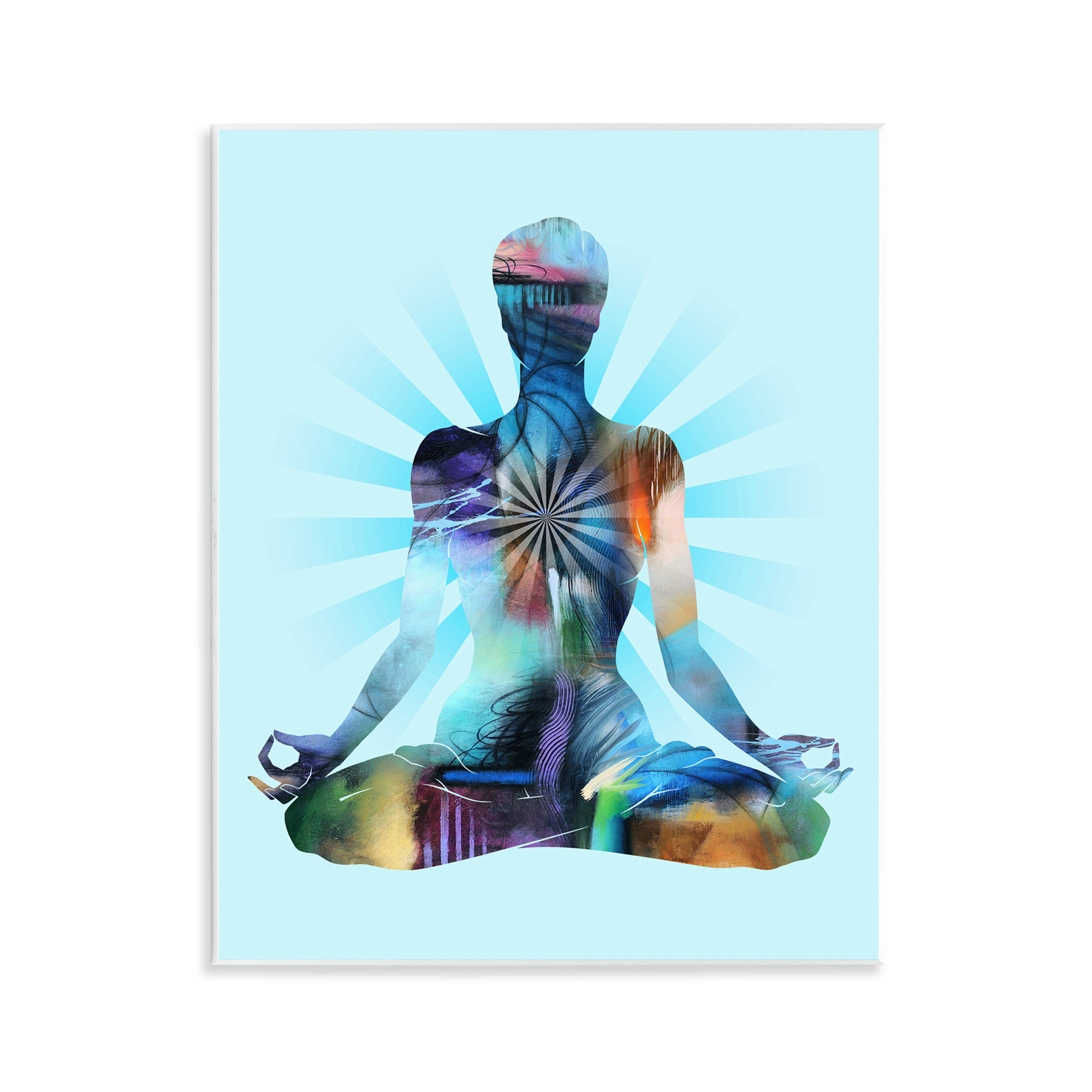 Ebern Designs Zen Meditation Pose Wall Plaque Art by Tim Parker | Wayfair