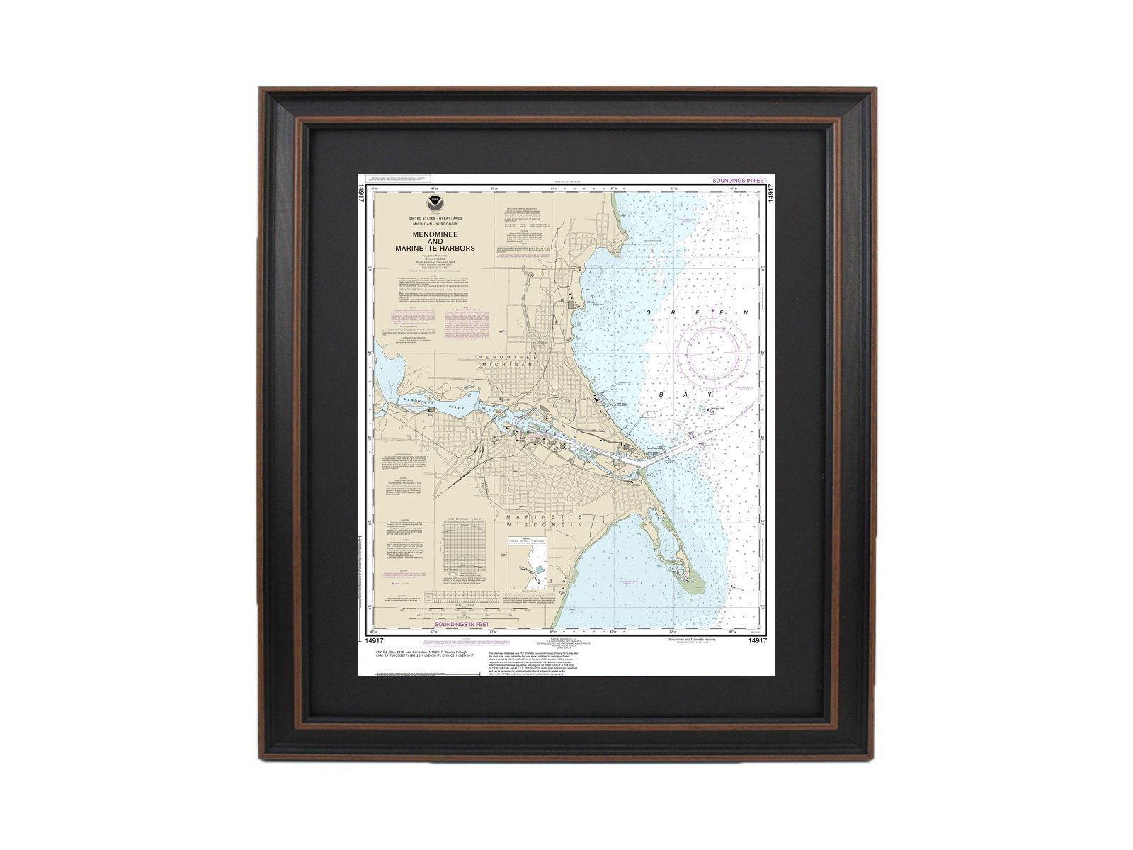 Longshore Tides Menominee And Marinette Harbors, Green Bay | Nautical ...