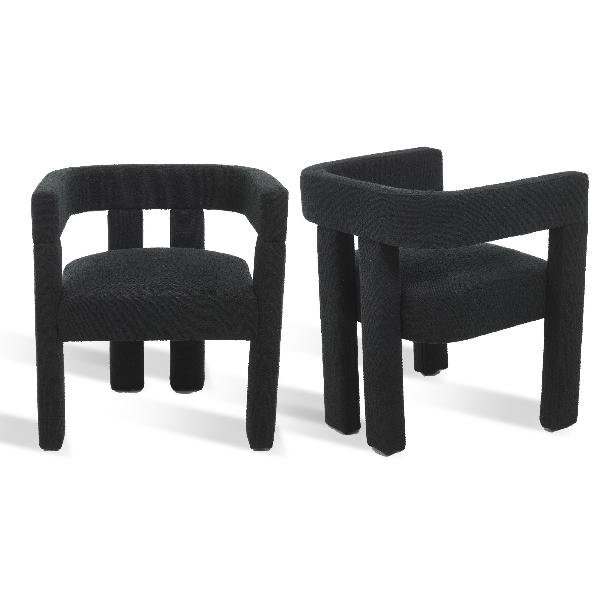 Latitude Run® Modern Barrel Chairs,Teddy Barrel Dining Chair Set Of 2 ...