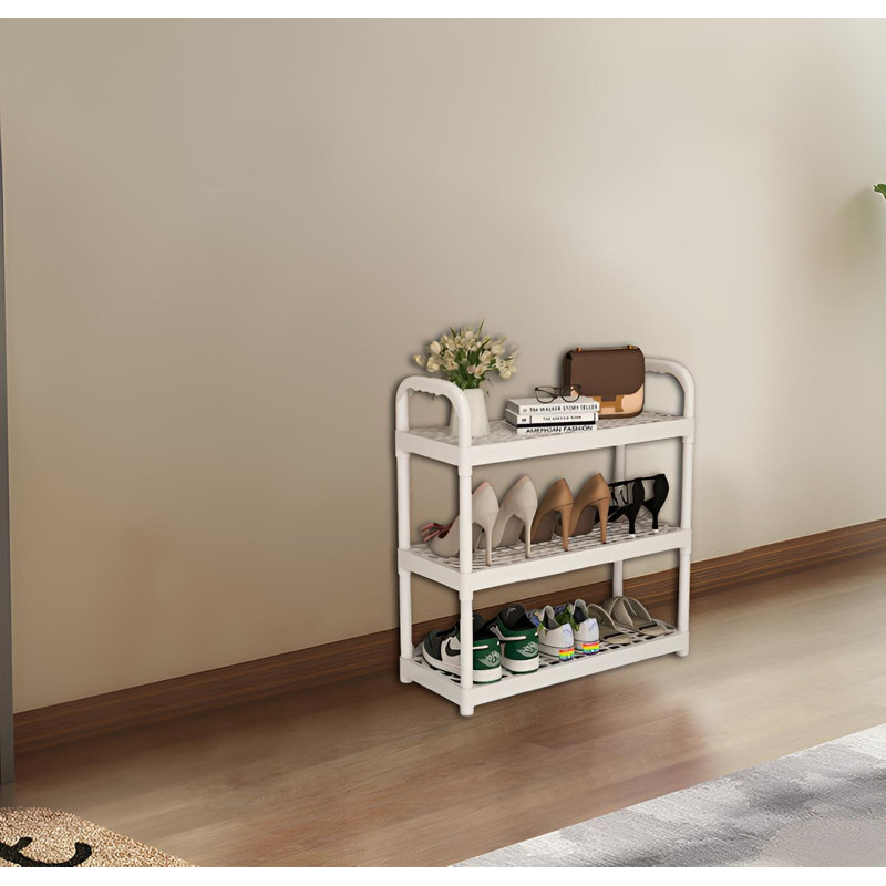 Rebrilliant Compact Multi-Layer Shoe Rack For Small Spaces | Wayfair